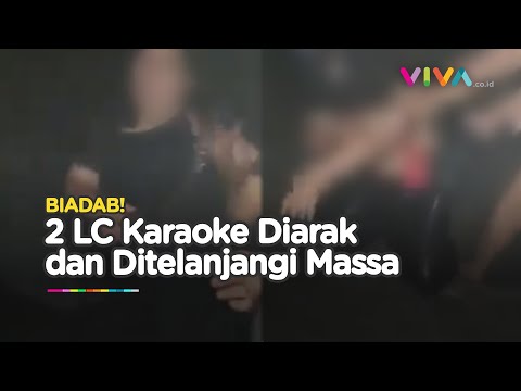 2 LC Karaoke Nyaris Telanjang Diarak dan Diceburkan ke Laut