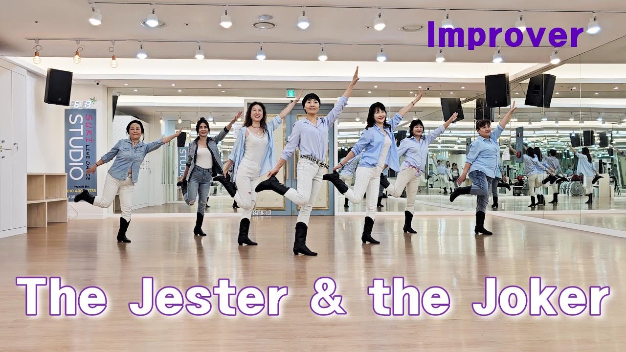 The Jester & the Joker Line Dance (Improver) - YouTube