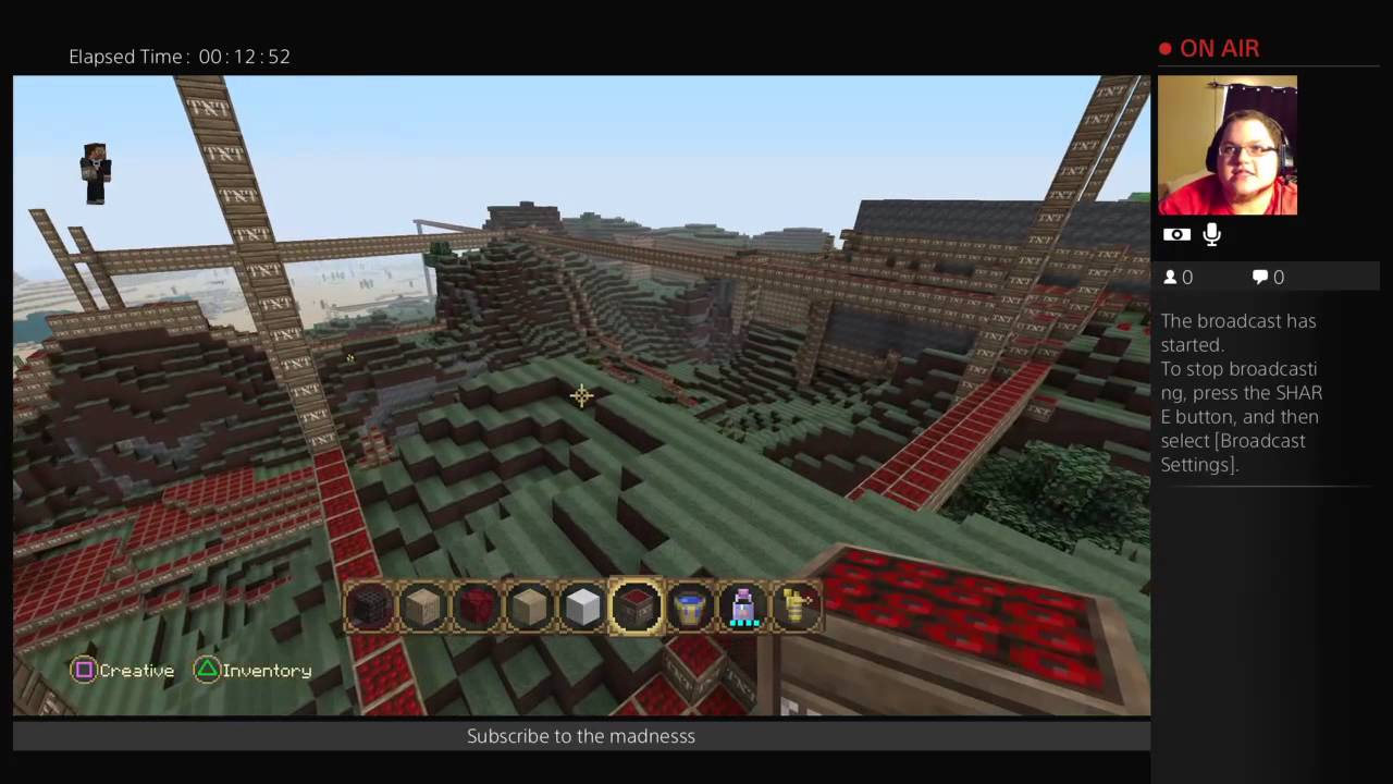 Minecraft mega explosion tryin to crash the game - YouTube