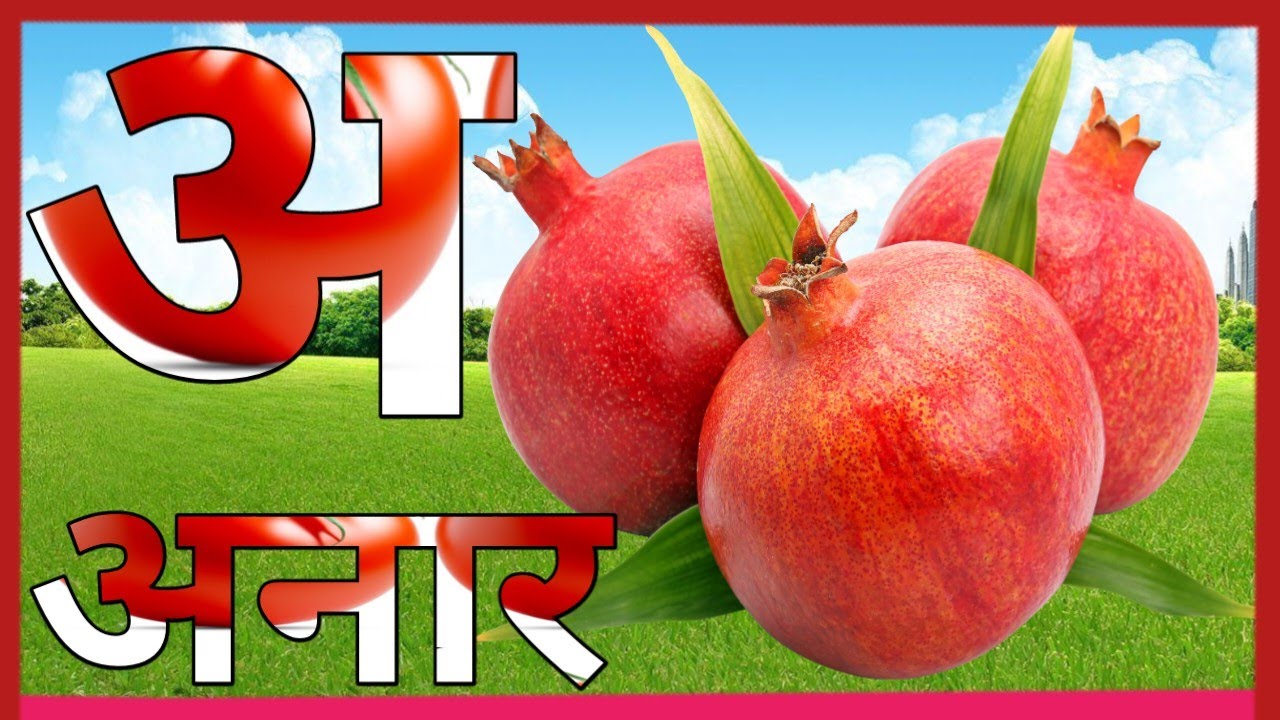 अ से अनार, आ से आम, हिंदी वर्णमाला, अआइईउऊ,क से कबूतर,ase anar,aa se ...