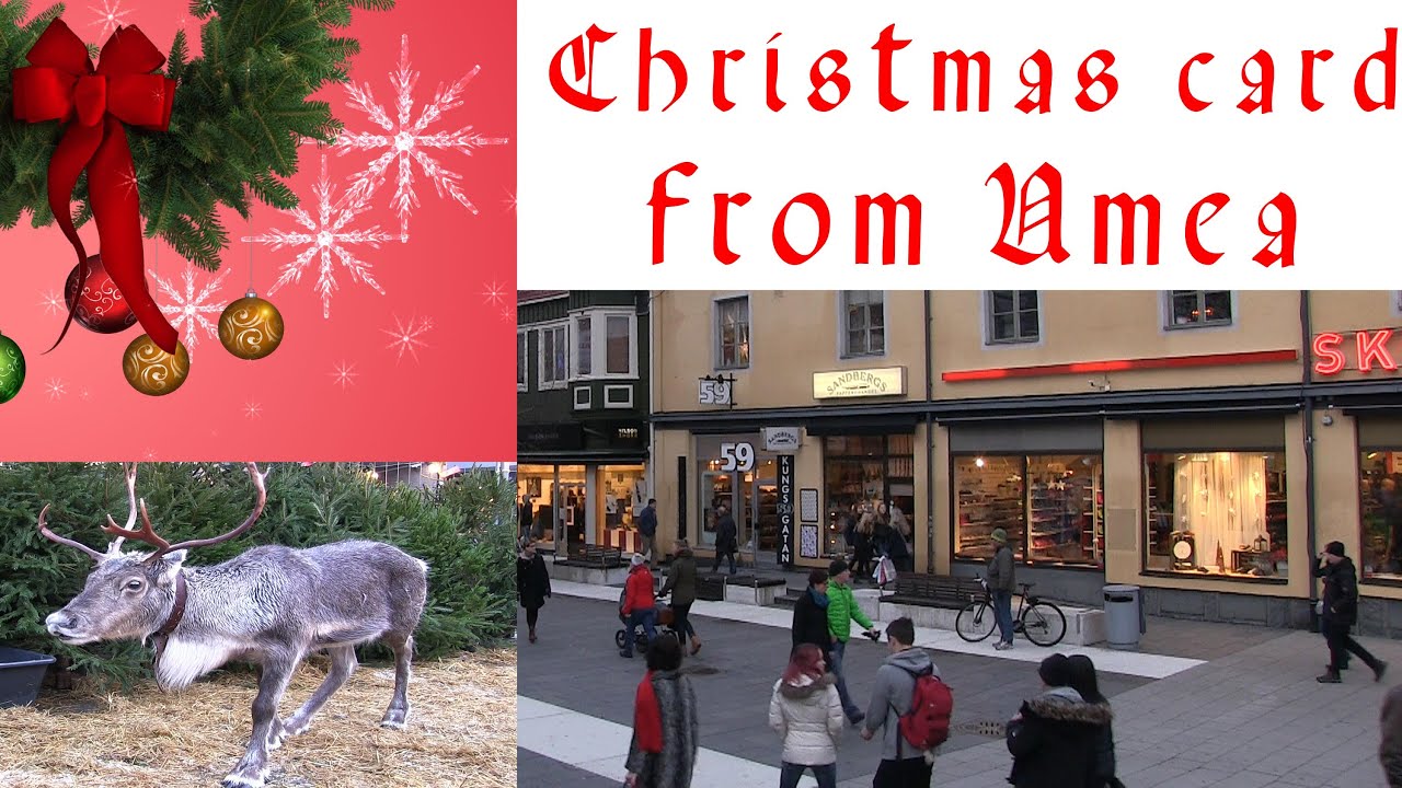 Christmas greetings card from Umeå - YouTube
