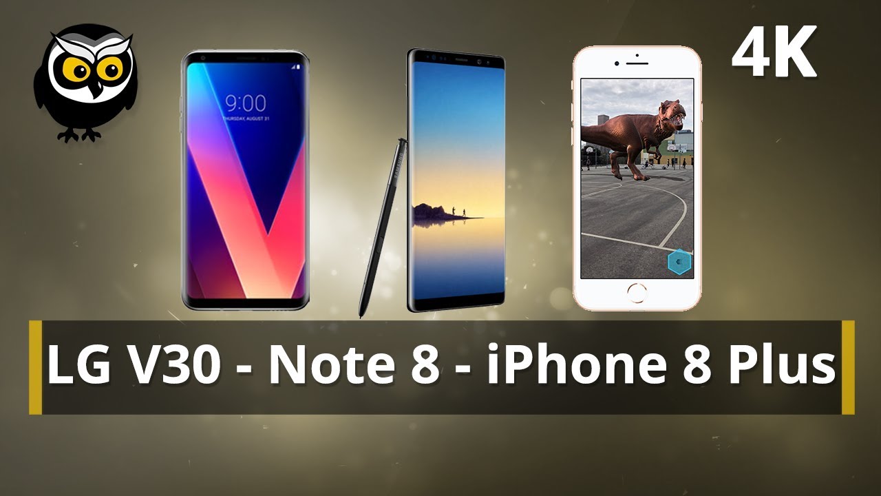 כל ההבדלים: Samsung Note 8 ,iPhone 8 Plus, LG V30 - YouTube