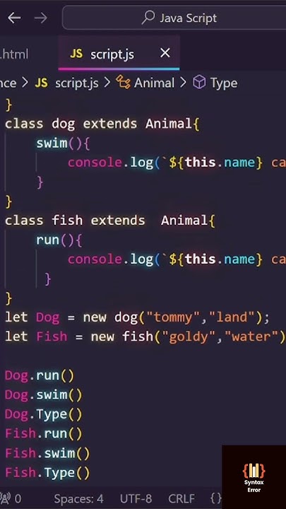 Learn What Is Inheritance In Javascript 💗 Coding Programming Javascript Vscode Youtube