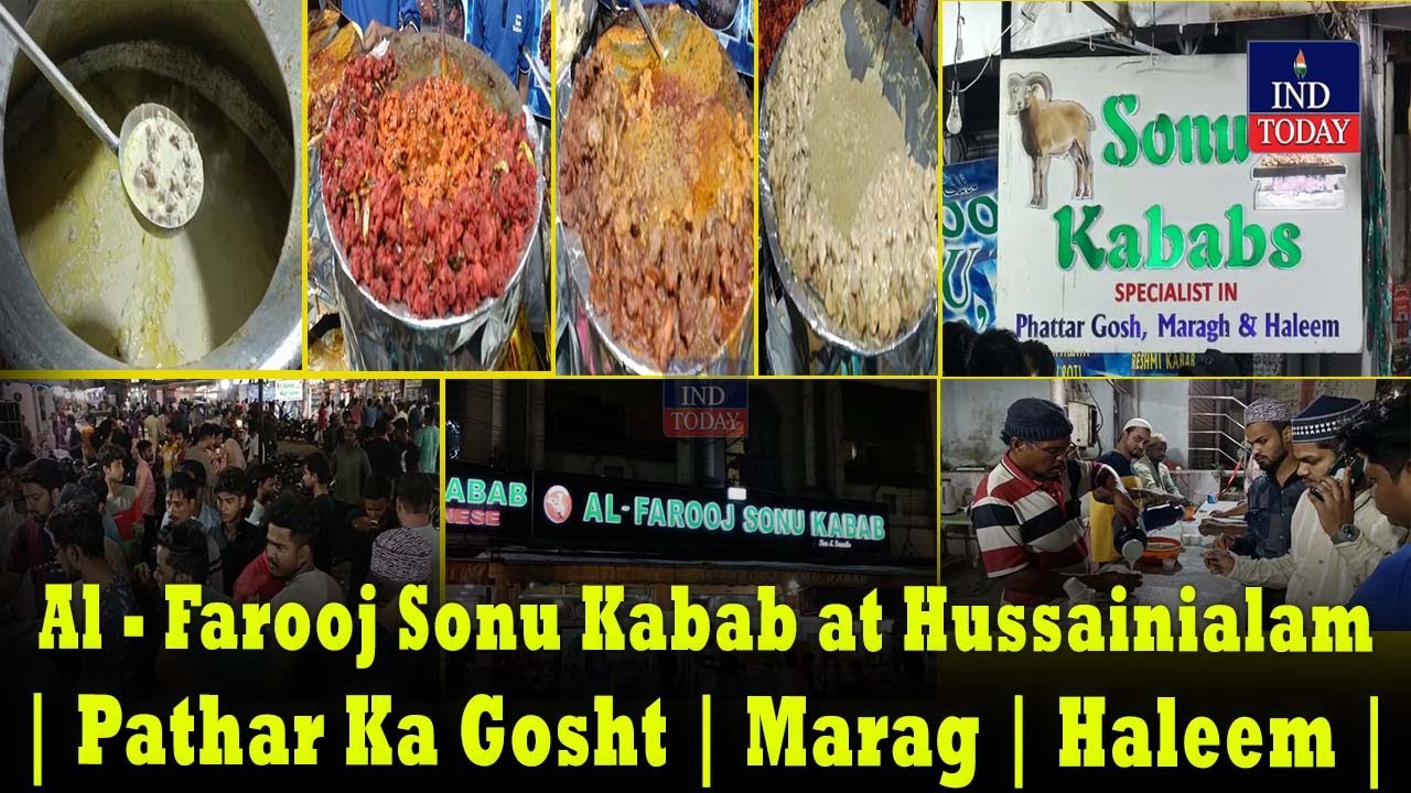 Al - Farooj Sonu Kabab at Hussainialam | Pathar Ka Gosht | Marag ...