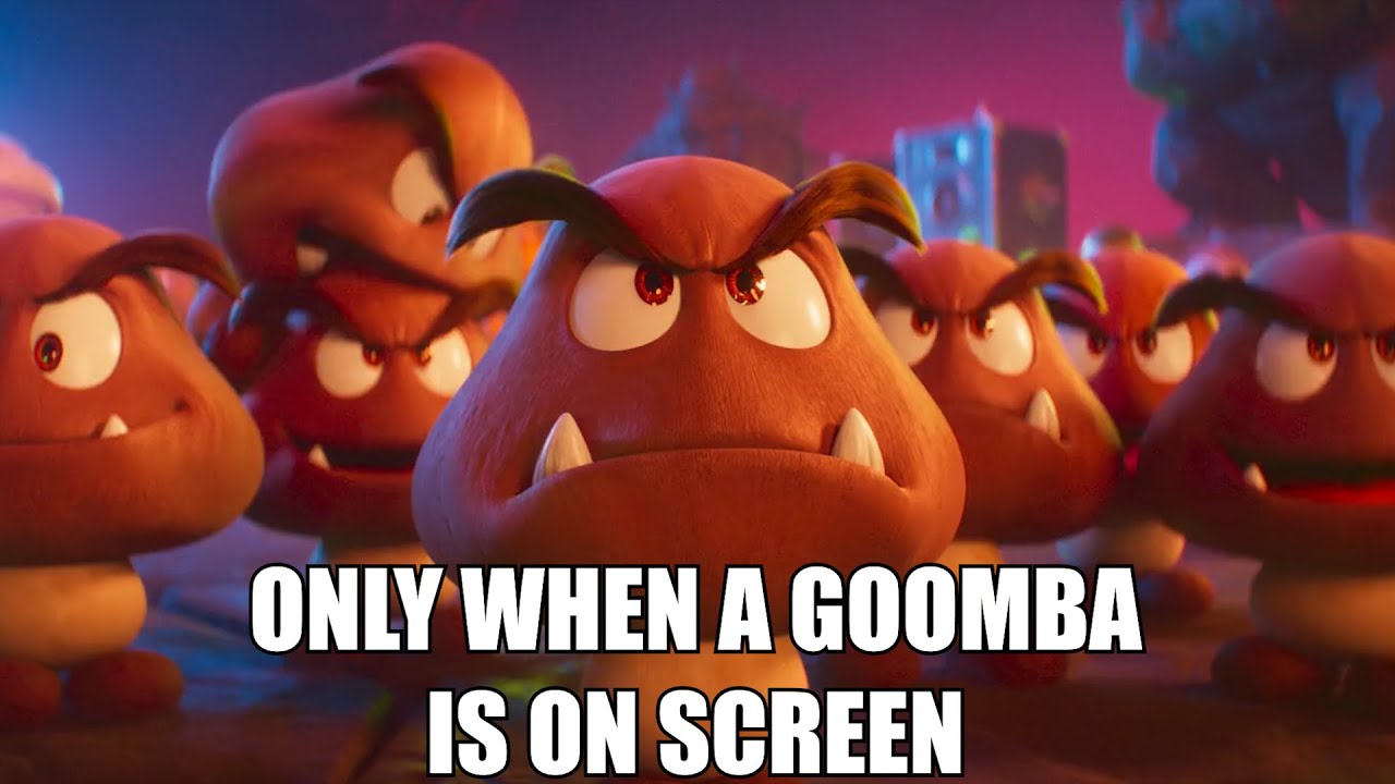 The Super Mario Bros. Movie, but only when a goomba is on screen - YouTube