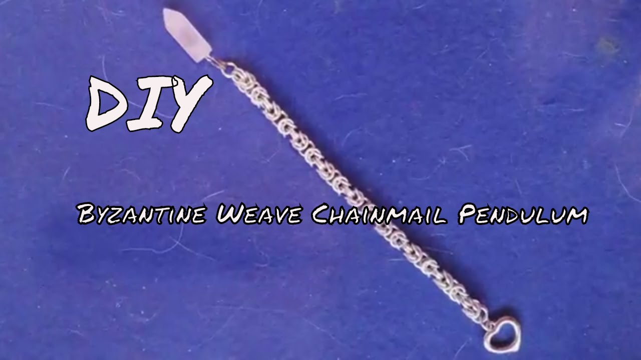 Byzantine Weave Chain mail Pendulum Tutorial - YouTube