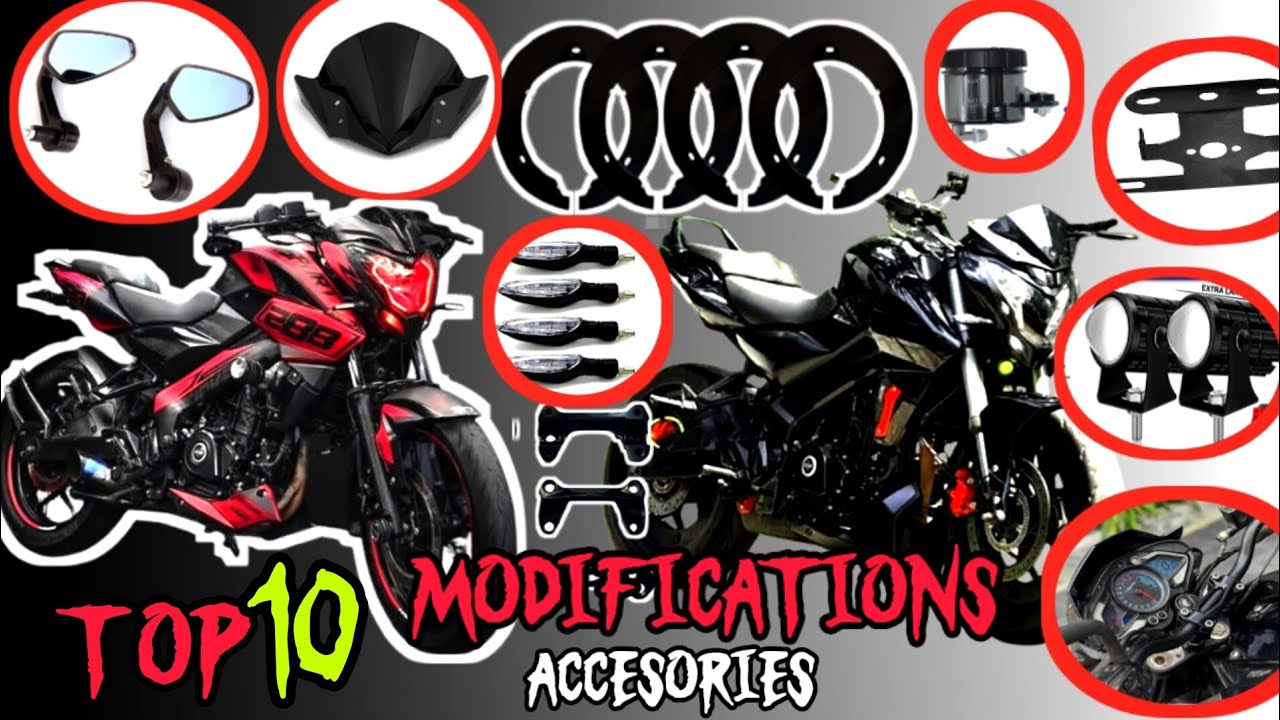 Top 10 Modifications Accessories for Pulsar Ns 200 - 160 - 125 😱 ...