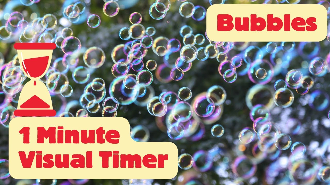 1 Minute Visual Timer | Bubbles - YouTube