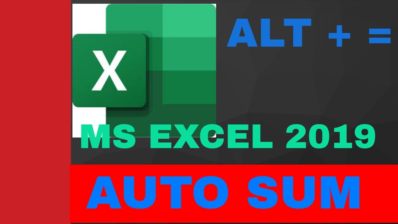 How To Auto Sum In Excel MS EXCEL 2019 Bangla Tutorial YouTube how-to-auto-sum-in-excel-ms-excel-2019-bangla-tutorial-youtube