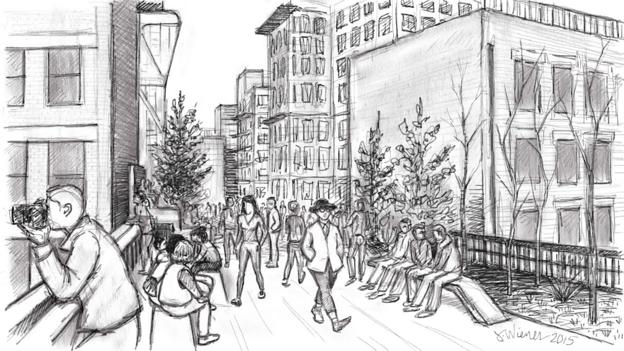 Chelsea Highline: Sketching Cityscapes on the iPad - YouTube