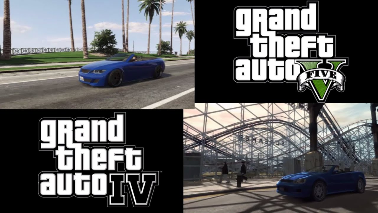 Grand Theft Auto IV first trailer version GTA V [Comparative Trailer ...