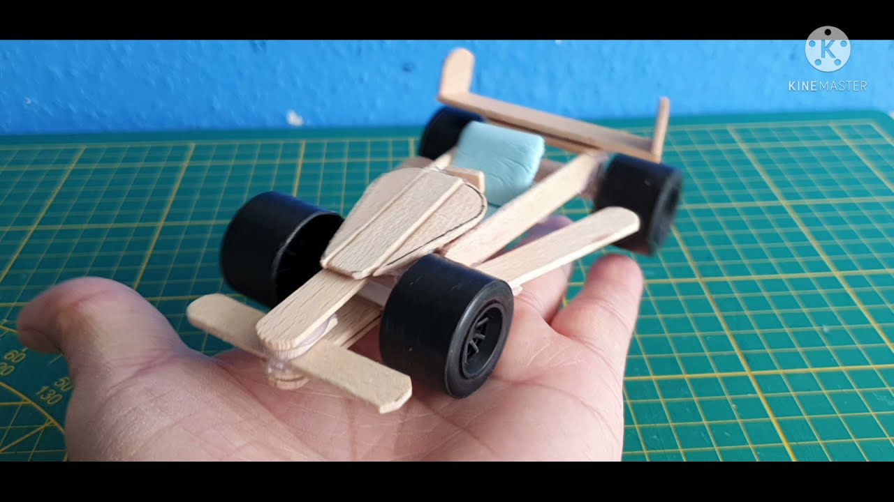 How to make F1 car formula with popsicle sticks. - YouTube