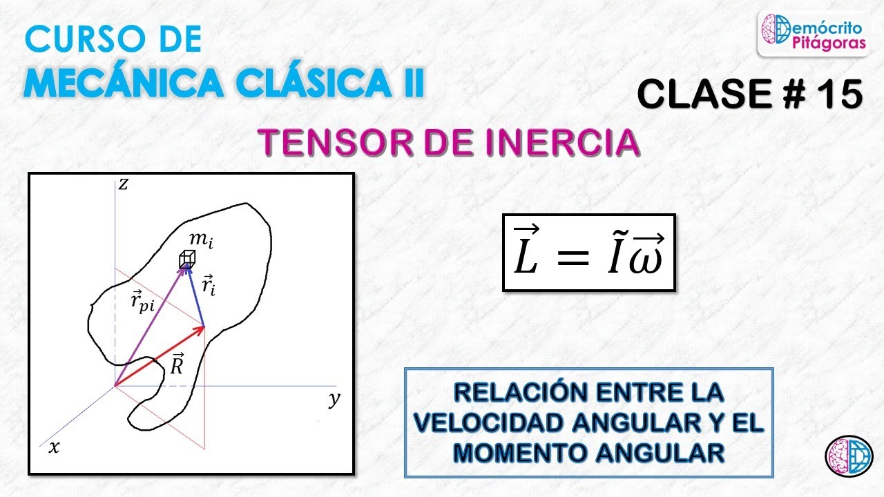 Mecánica Clásica II. Tensor de inercia. Clase # 15. - YouTube