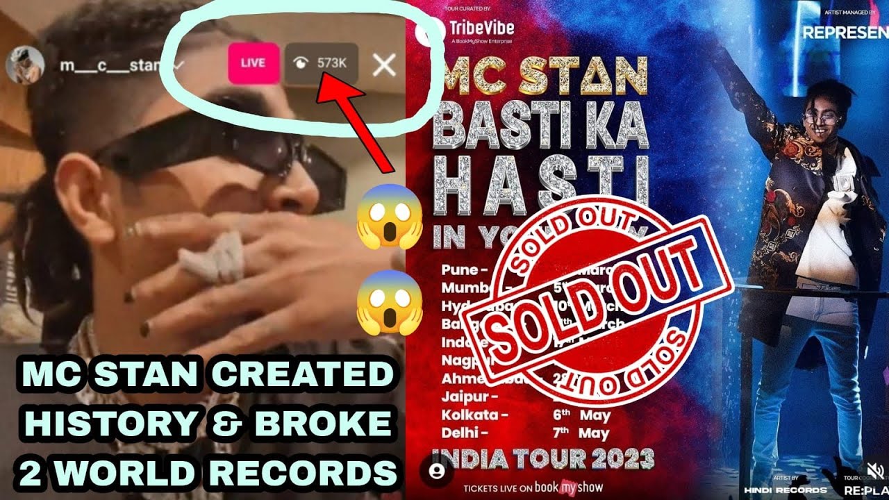 MC STAN CREATED HISTORY & BROKE 2 WORLD RECORDS & BECAME 1ST INDIAN ...