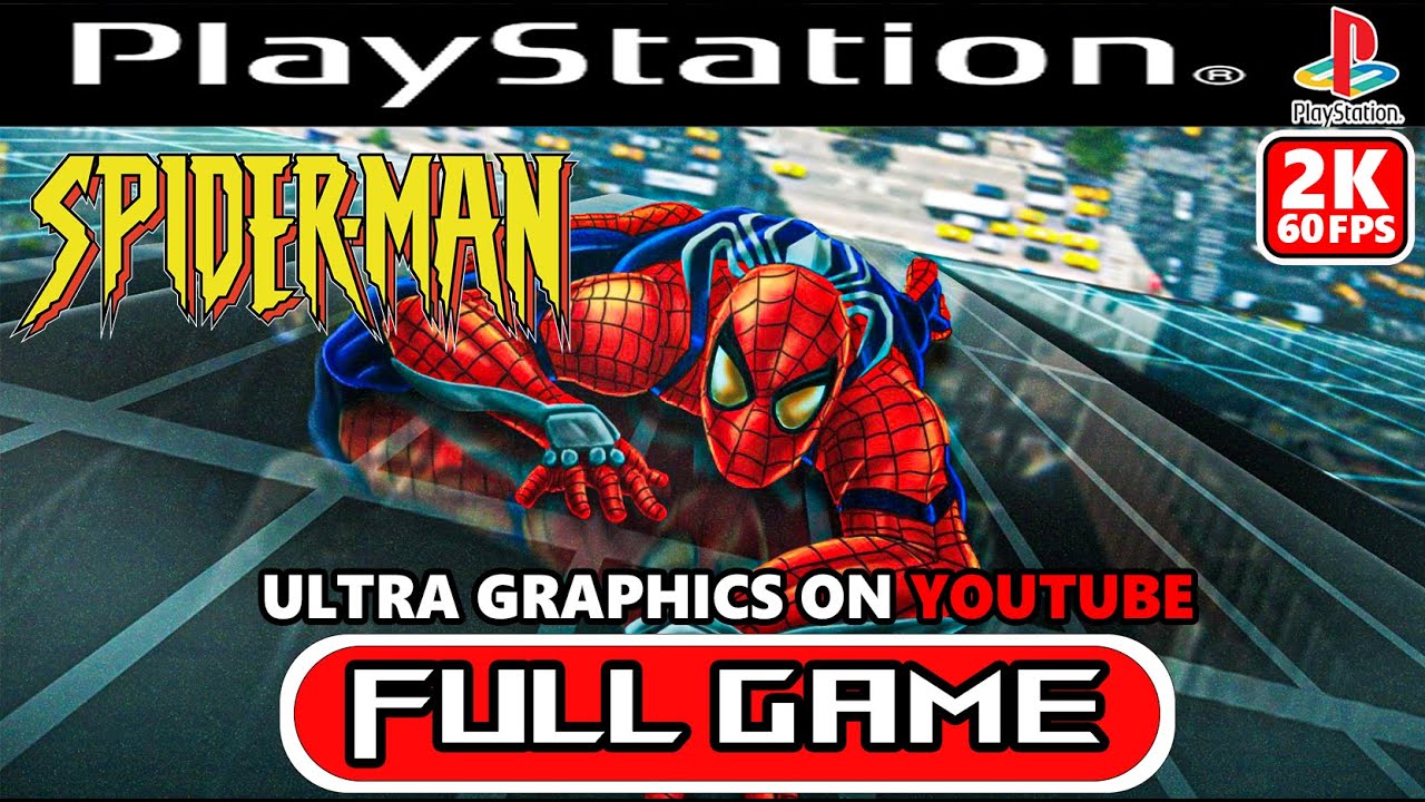 Spider Man PS1 (60FPS 1440P) Full Gameplay Walkthrough Longplay Part 1 ...