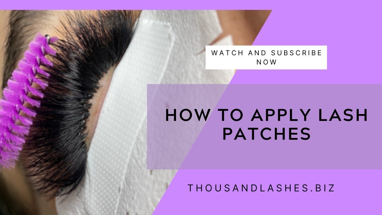 How to apply lash patches - YouTube