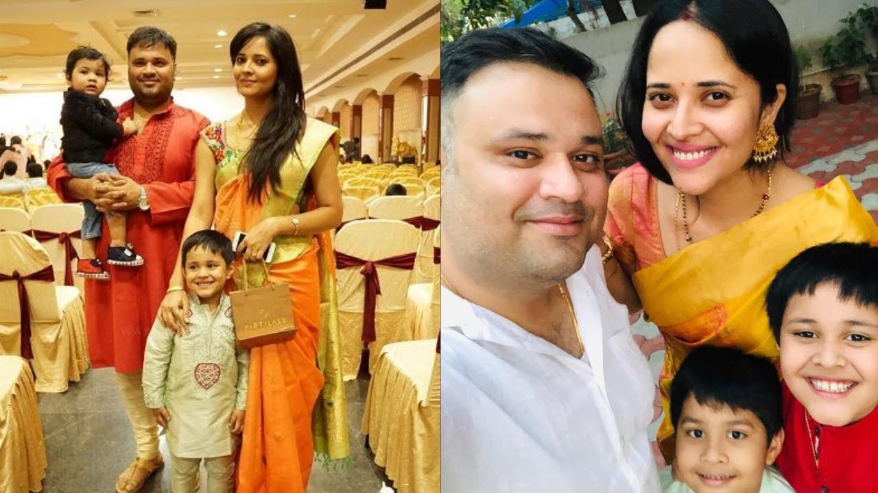 Anchor Anasuya Family Photos | With Husband, Children, Mother, Father ...
