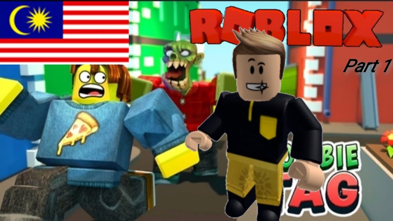 Nape aku jadi zombie!!! |zombie tag|Roblox malaysia|part 1 - YouTube