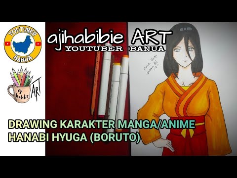 DRAWING | HANABI HYUGA | BORUTO, NARUTO NEXT GENERATION | CARA GAMBAR ...