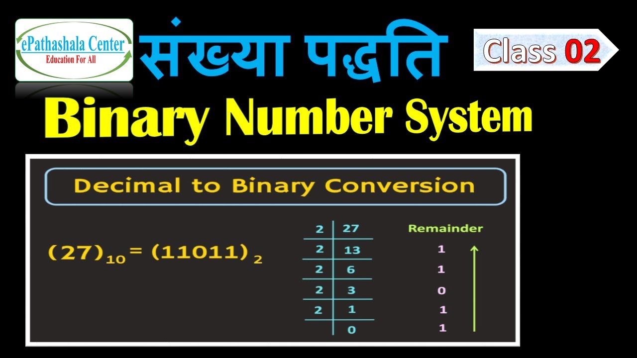 Binary Number System I decimal I Octa I Hexadecimal I Conversion I decimal to octa I part 2 ...