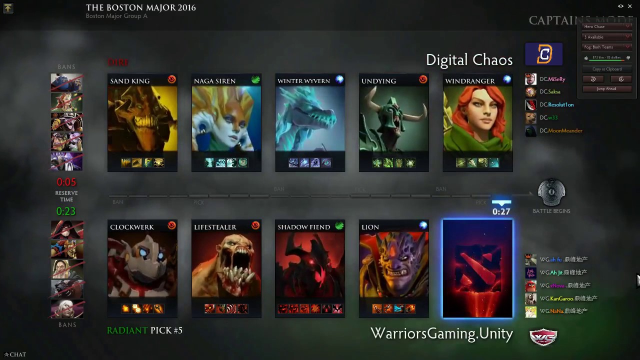 W33ha plays Wind Ranger 10-0 PoV vs WG.Unity Boston Major Group Stage ...