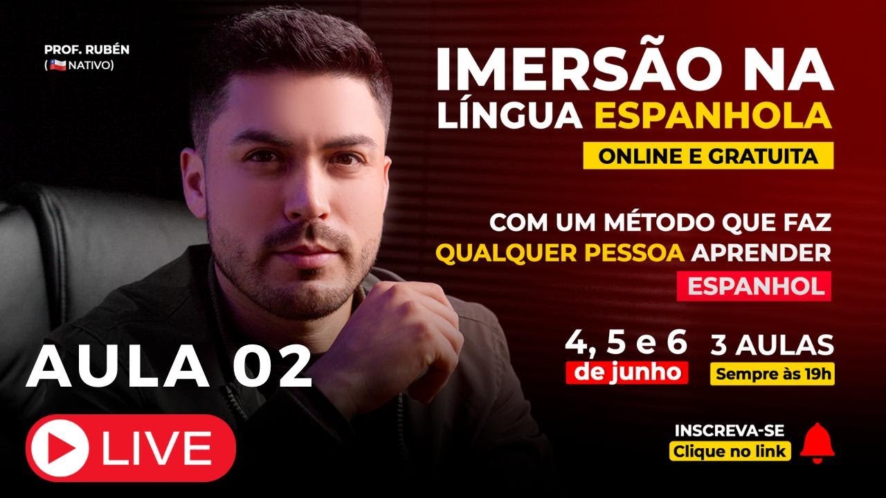AULA AO VIVO - ESPANHOL - CURSO PROF KENNY - YouTube