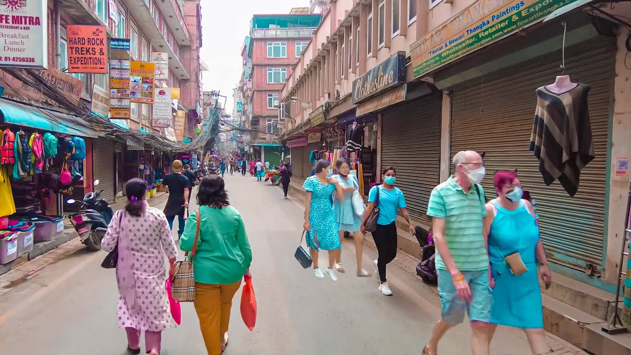 Walking in Thamel, Kathmandu | Thamel Walking Tour | Kathmandu City ...