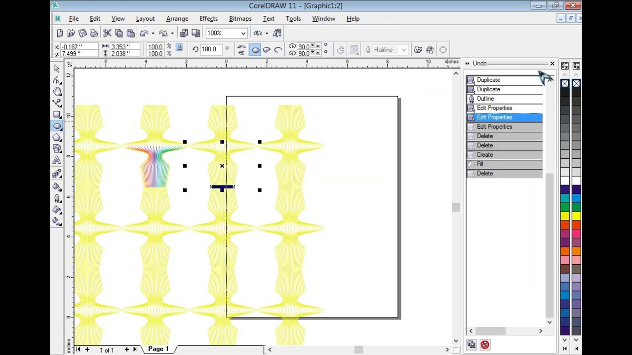 How To Do Arrange Icons In Corel draw 11 - YouTube