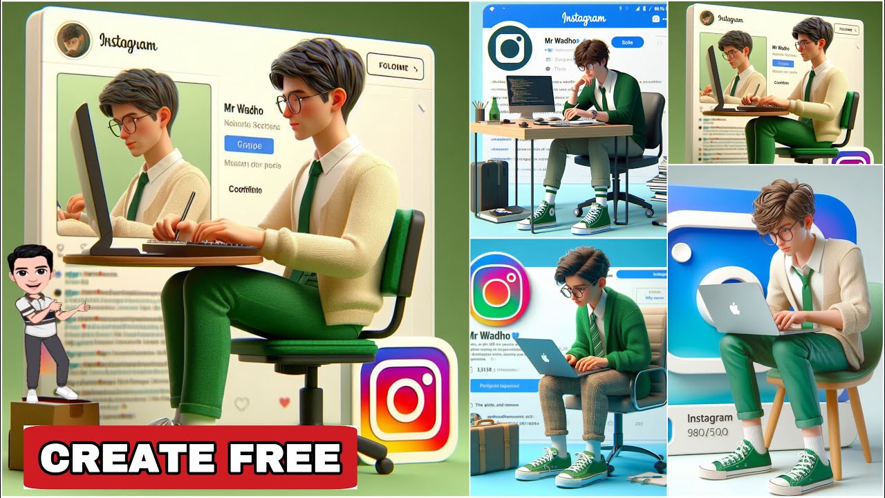 How to Create Instagram 3D Viral Image in Bing - YouTube