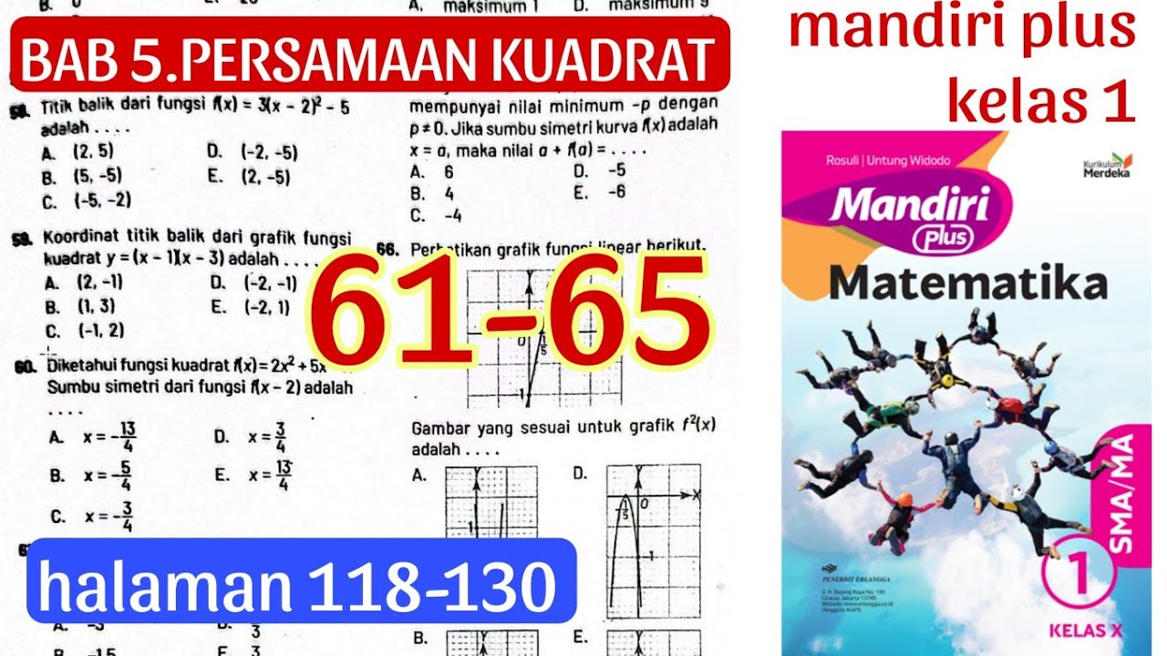 (61-65) BAB 5 Persamaan dan Fungsi Kuadrat halaman 118-130 (Buku ...