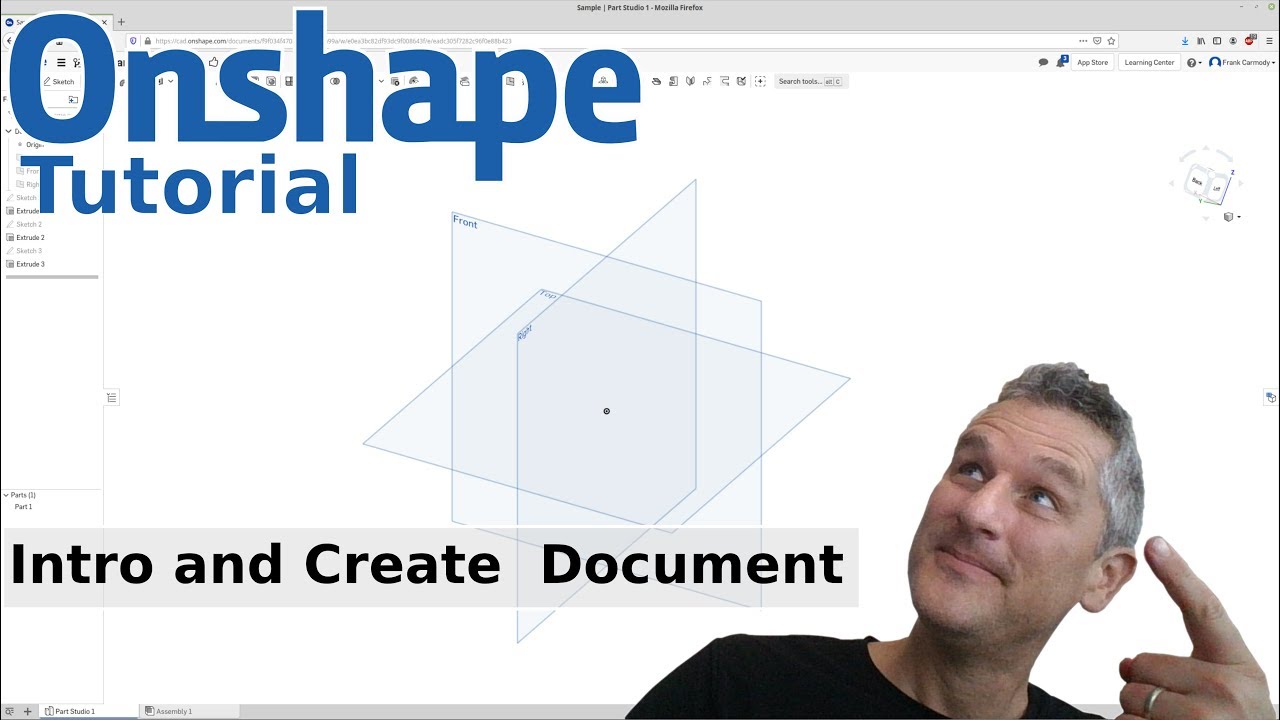 Onshape : 1 : Introduction and Tour - YouTube