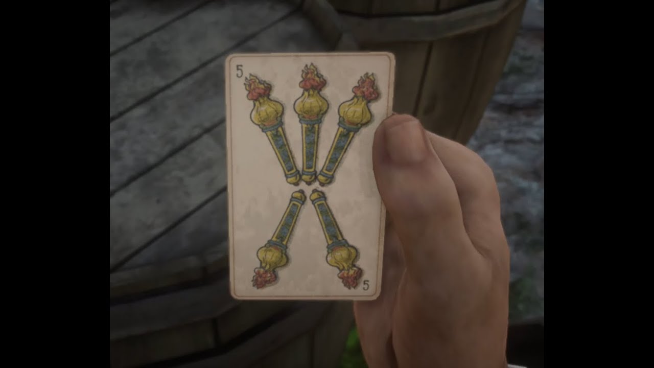 RED DEAD REDEMPTION 2 ONLINE FIVE OF WANDS TAROT CARD LOCATION IN ...
