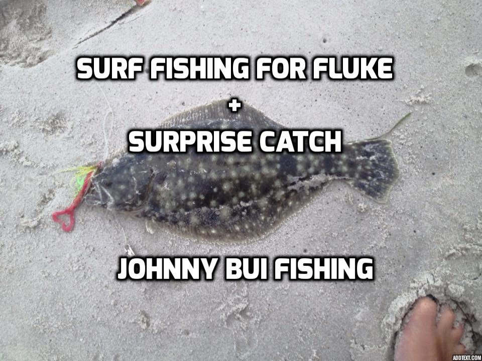 Surf Fishing For Fluke + SURPRISE CATCH, NJ - YouTube