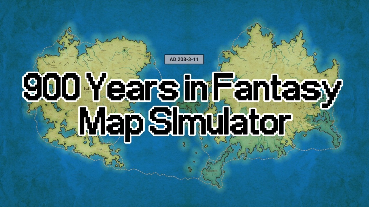 900 Years in Fantasy Map Simulator | Timelapse - YouTube