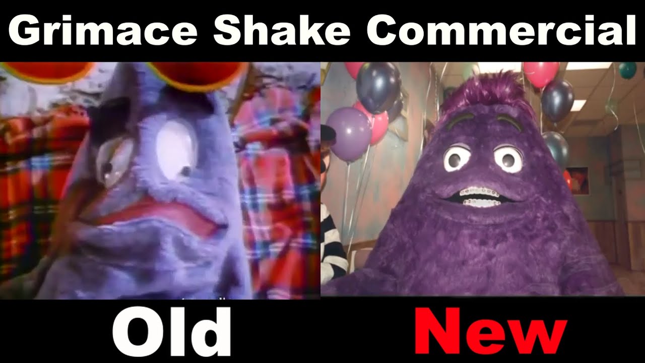 Grimace Shake Commercial Old and New | Side by Side Comparison Part 2 ...
