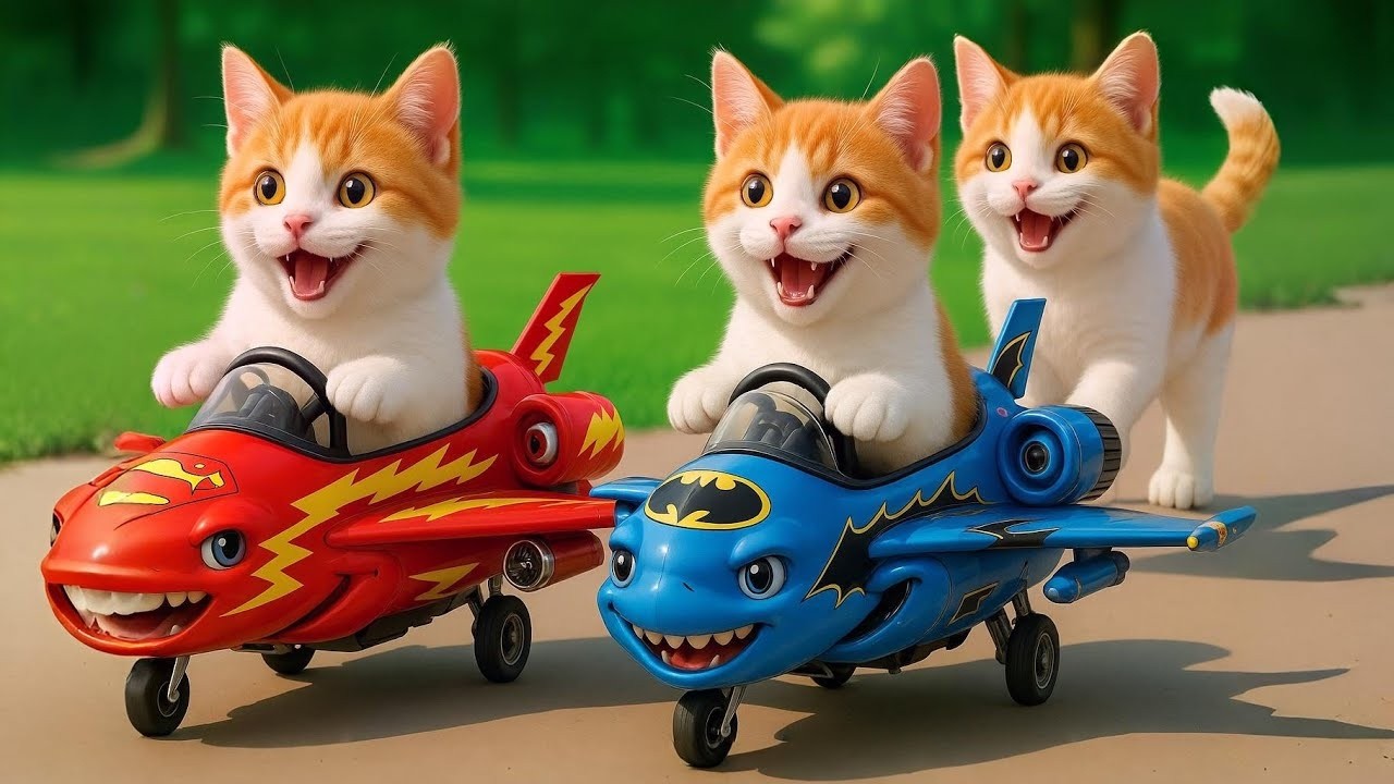 Super Cute Cats Race Mini Bikes 🏍️😺 | Funny 3D Animal Racing - YouTube