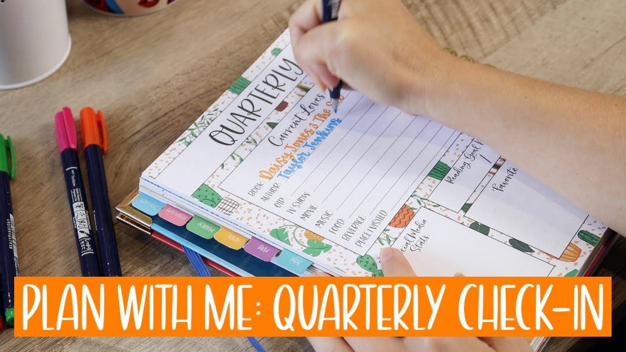 Plan With Me: Quarterly Check-In - YouTube