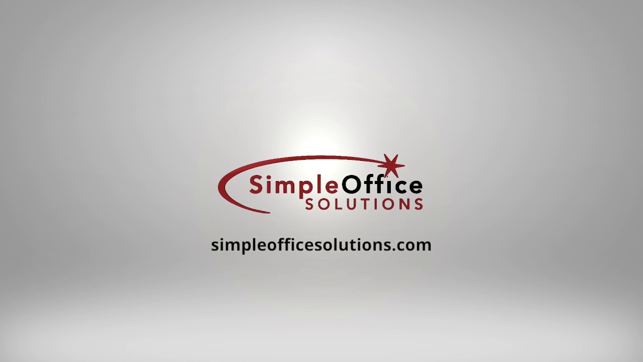 Branded Video Intro - Simple Office Solutions - YouTube