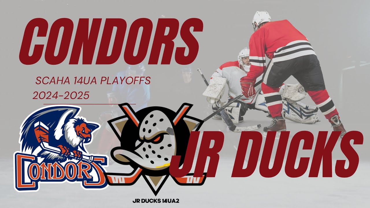 SCAHA Playoffs 14uA Condors vs Jr Ducks Mar 8 - YouTube