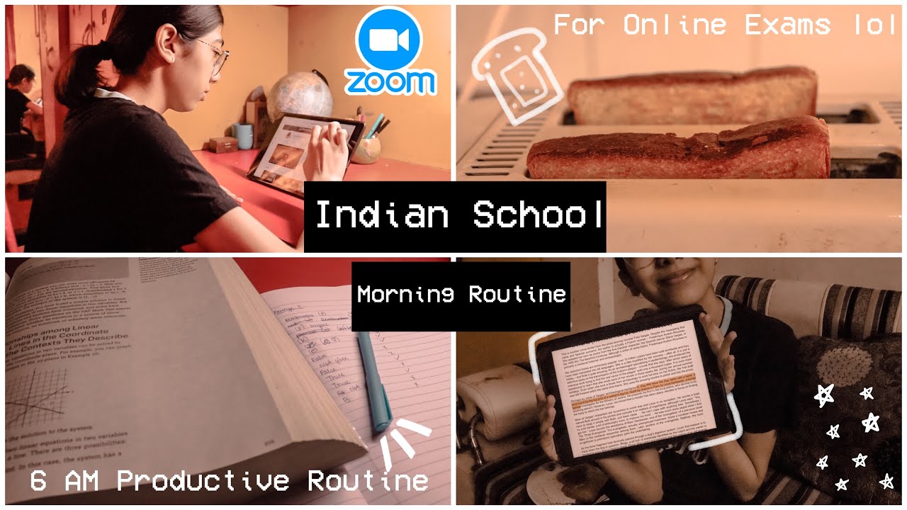 Indian Morning Routine for School/Online Exams 2020 | 6 AM Productive ...