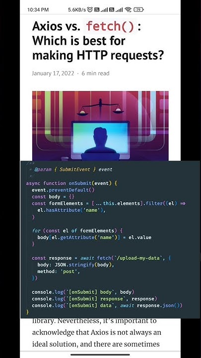 Axios Vs Fetch || Best method to call API || Different Between Axios and fetch @thecooder - YouTube
