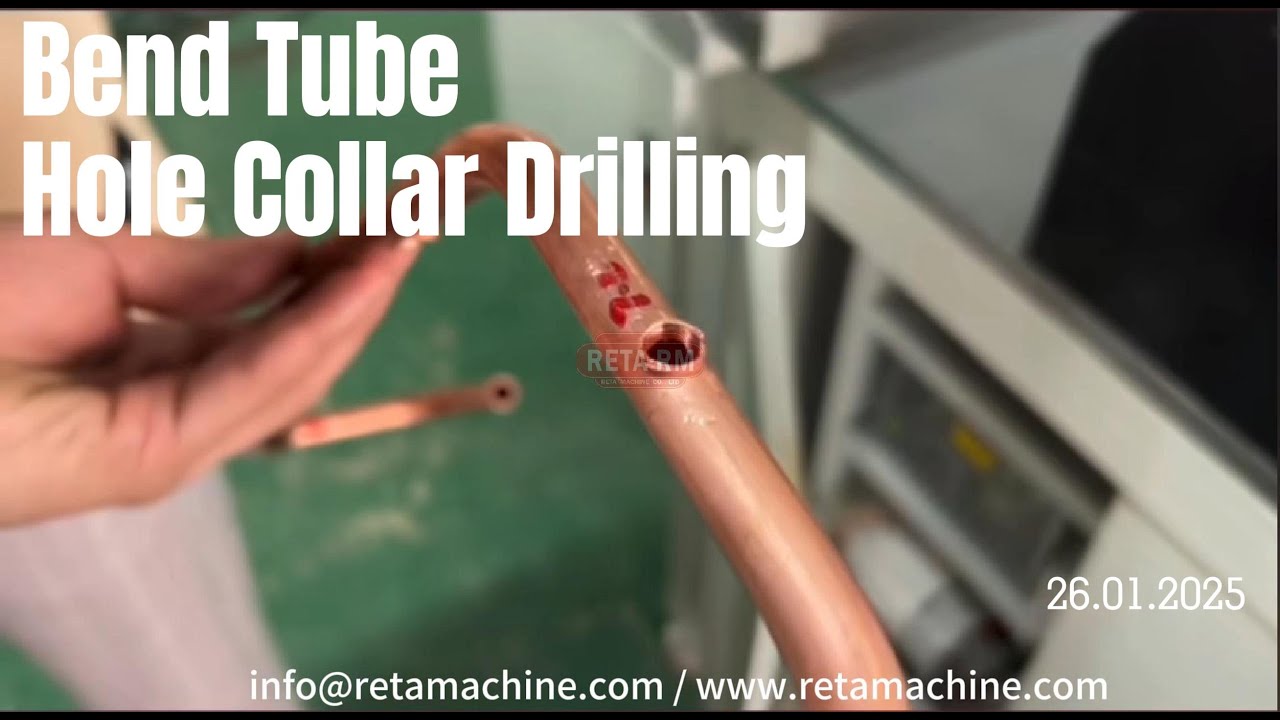 Bend Tube Hole Collar Drilling Machine - YouTube