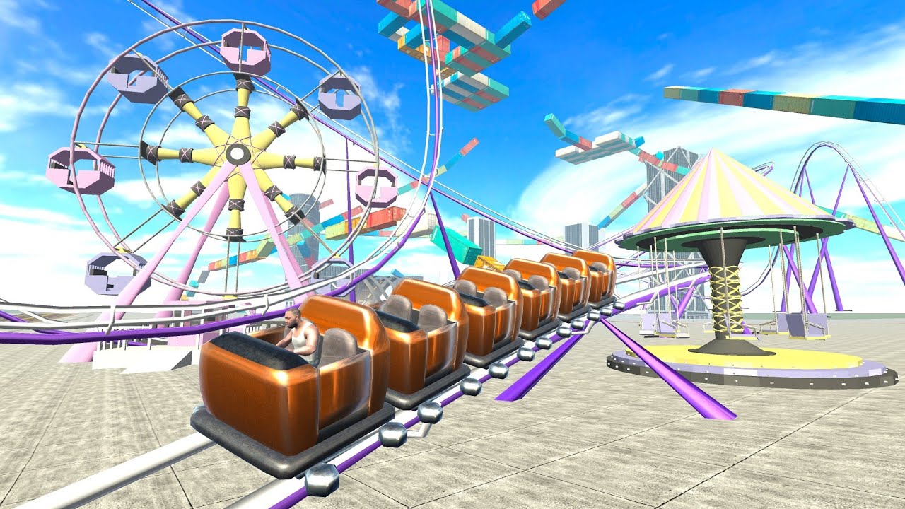 Roller coaster and ferris wheel in indian bike driving 3d | plugin app ...