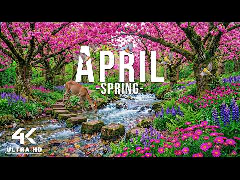 April 2026 – Spring Flowers 4K 🌸 Floral Wonderland, Cherry Blossoms and Peaceful Morning