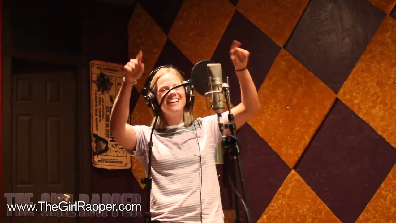 The Girl Rapper Recording in Studio - YouTube