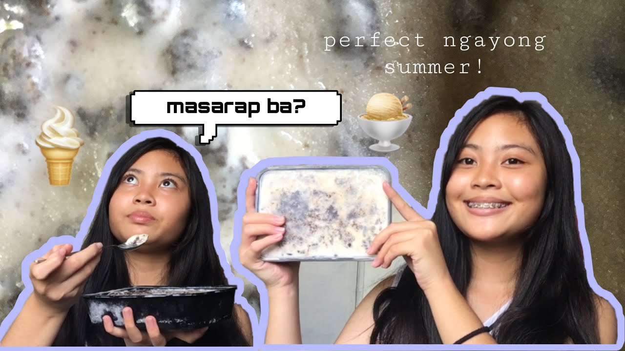 DIY COOKIES AND CREAM ICE CREAM 🍨//Aaliyah Clyde - YouTube