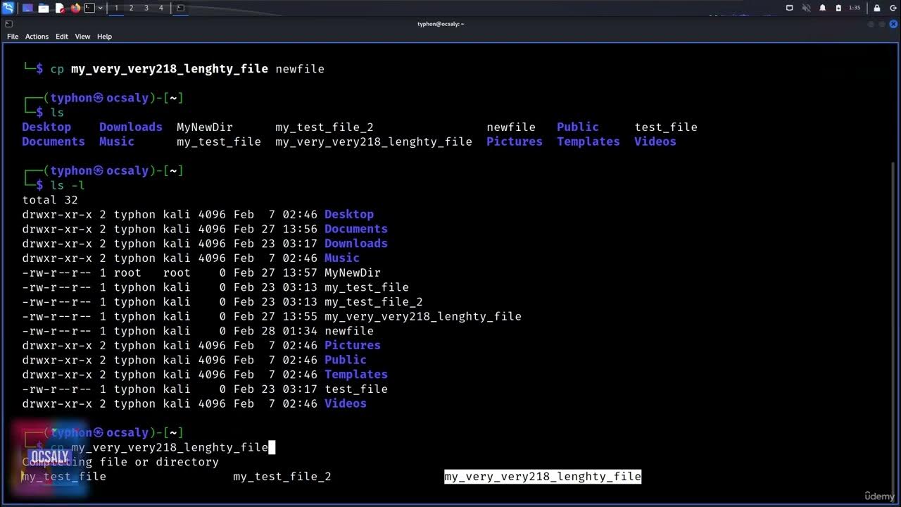Linux - Tab Auto completion - YouTube