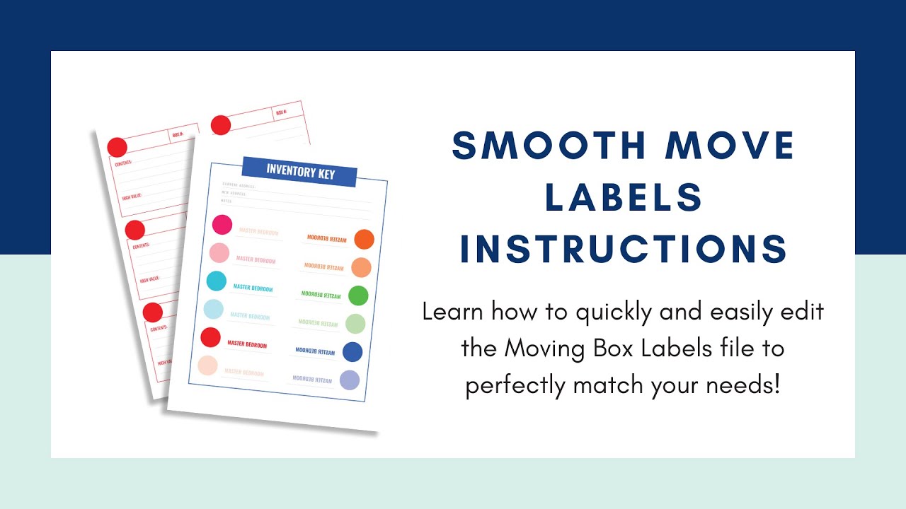 Smooth Move Labels Instructions - YouTube
