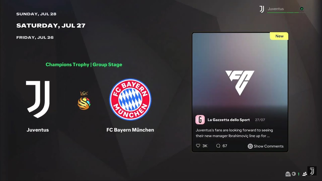 EA FC 25- Manager Career #1 (PS5) - YouTube