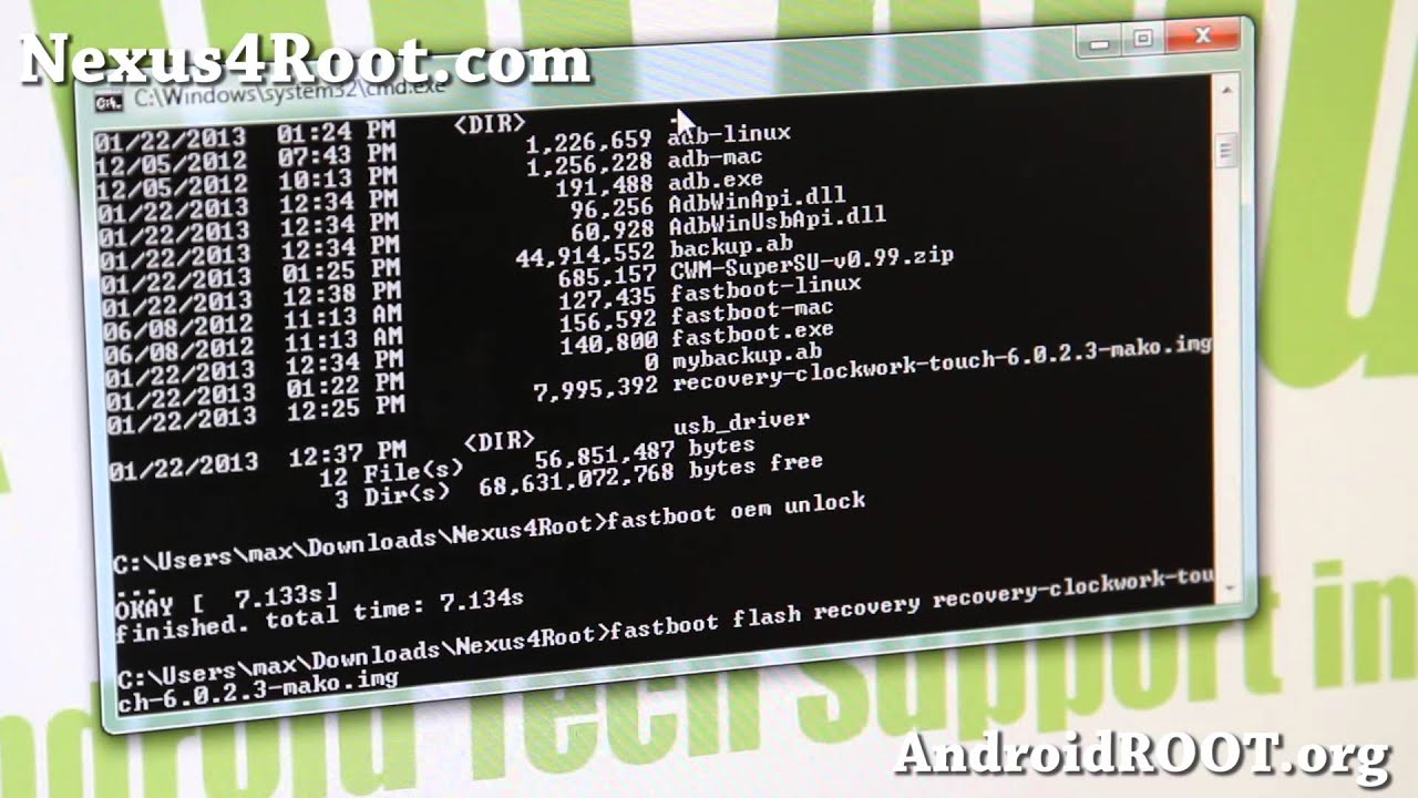 How to Root Nexus 4! [Android 4.4.2/4.4.3/4.4.4/5.0][ADB Backup] - YouTube